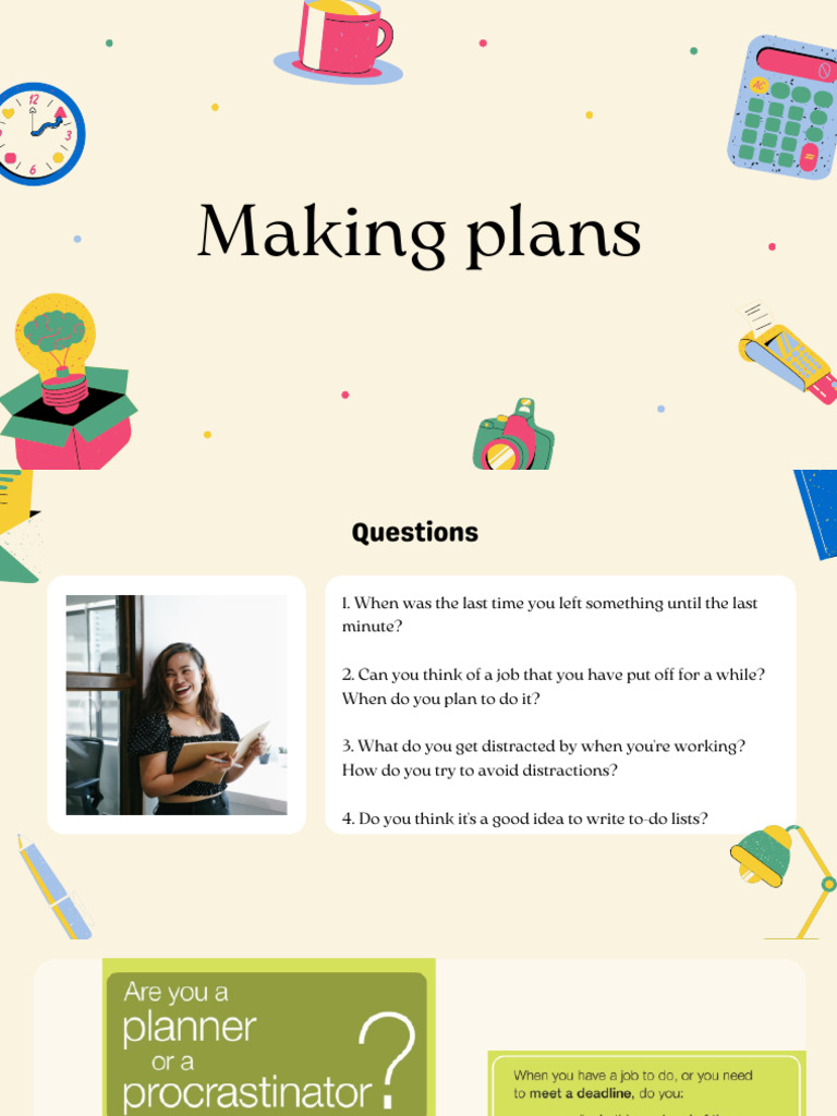++Making plans | PDF