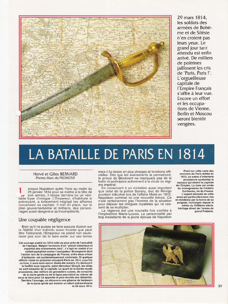 Tradition Magazine - La Bataille de Paris en 1814 | PDF