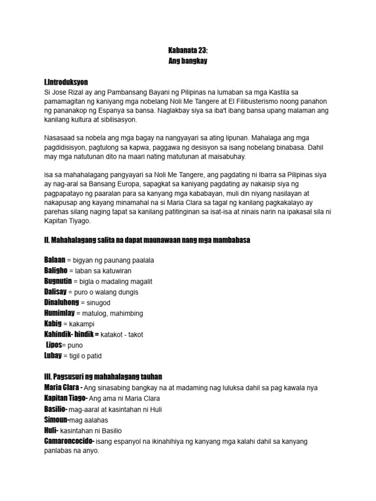 Kabanata 23 - Ang Bangkay | PDF