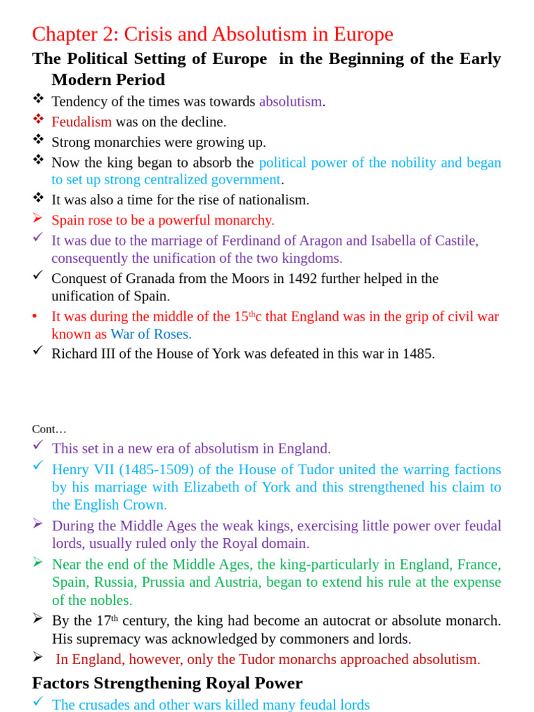 Absolutism and Power in Early Modern Europe | PDF | Ottoman Empire ...