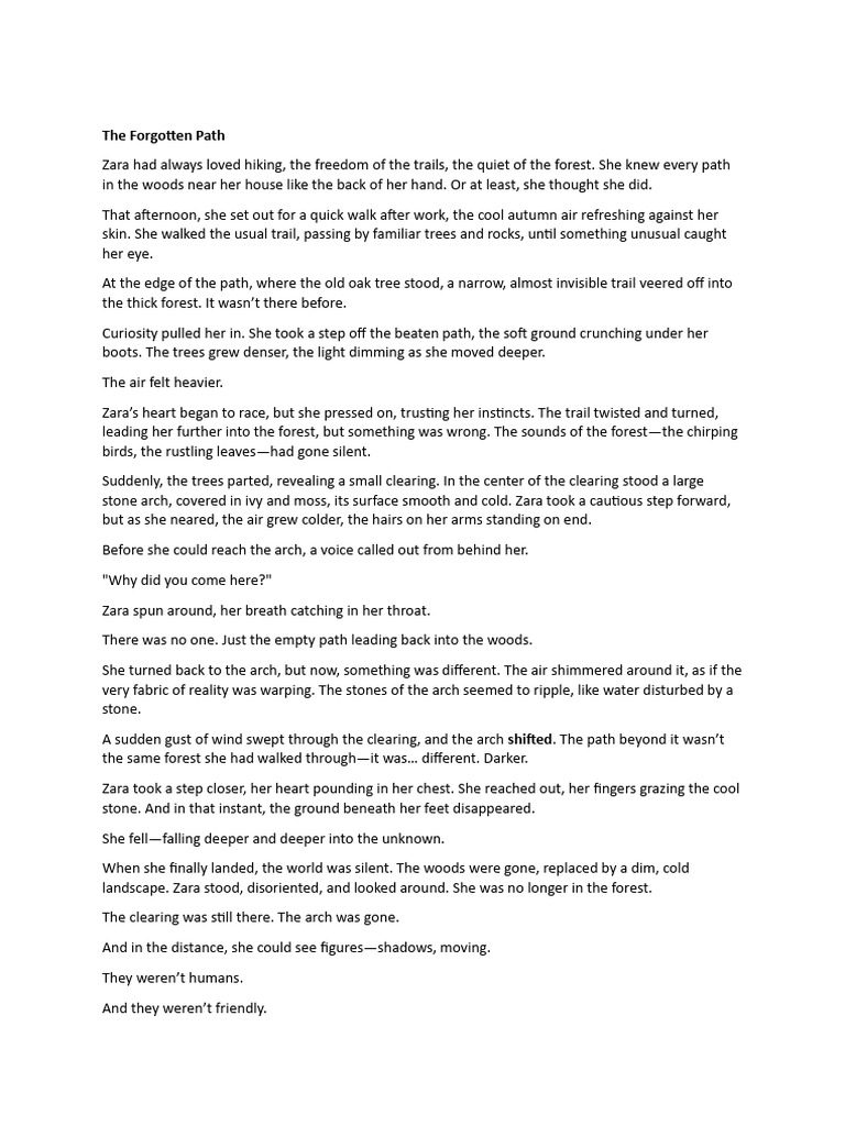 The Forgotten Path | PDF