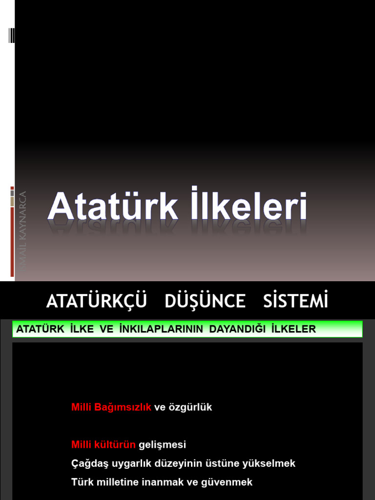 Atatürk İlkeleri | PDF