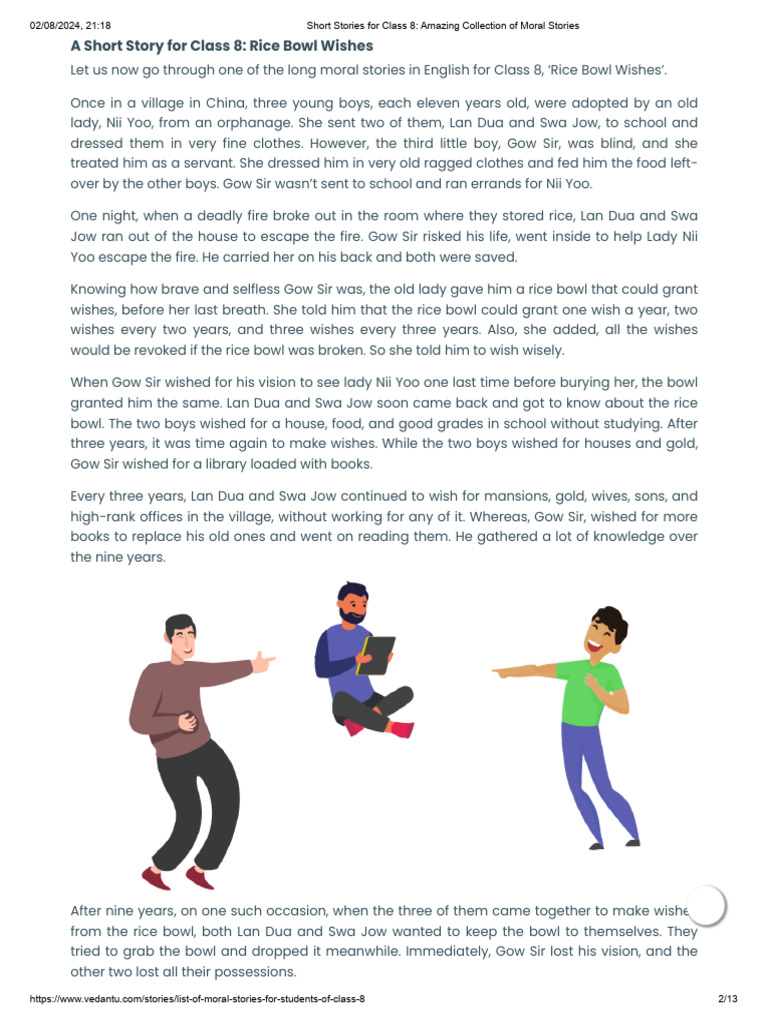 Short Stories for Class 8_ Amazing Collection of Moral Stories | PDF
