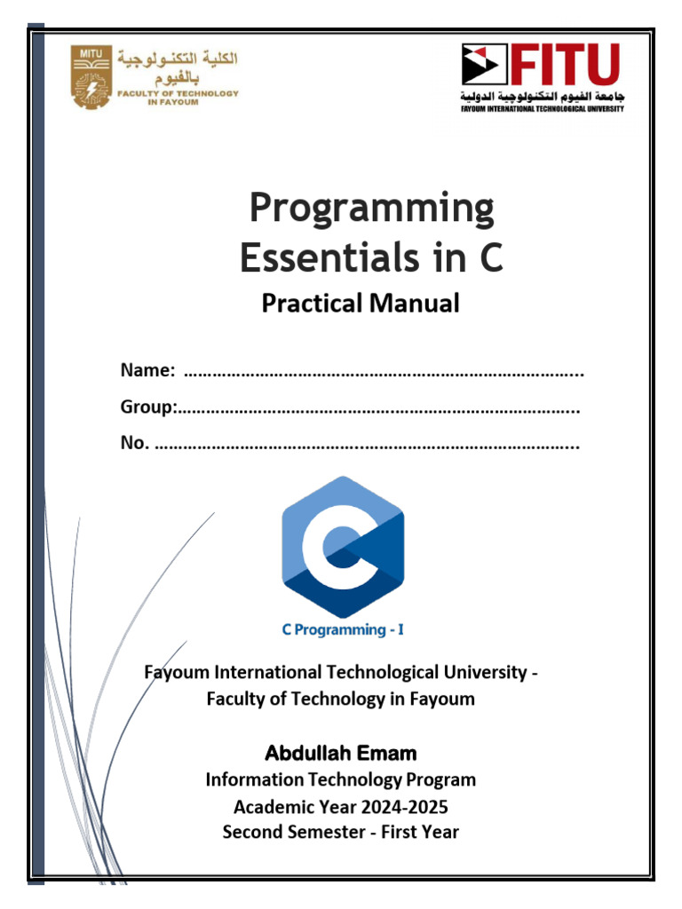 Cover Programming Essentials in C | PDF