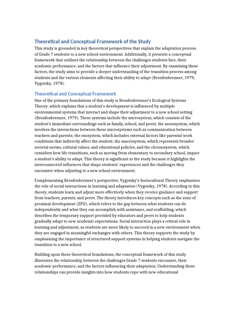 Theories and conceptual | PDF | Psychology | Behavioural Sciences