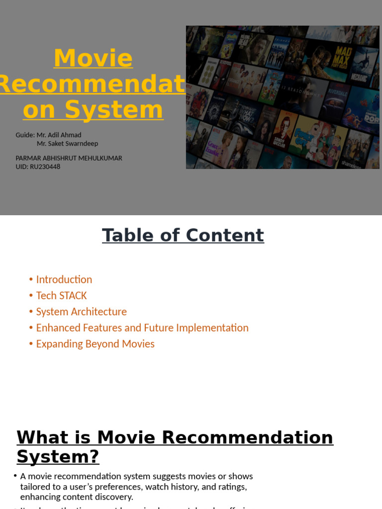 Movie Recommendation System | PDF | Information Science | Cyberspace