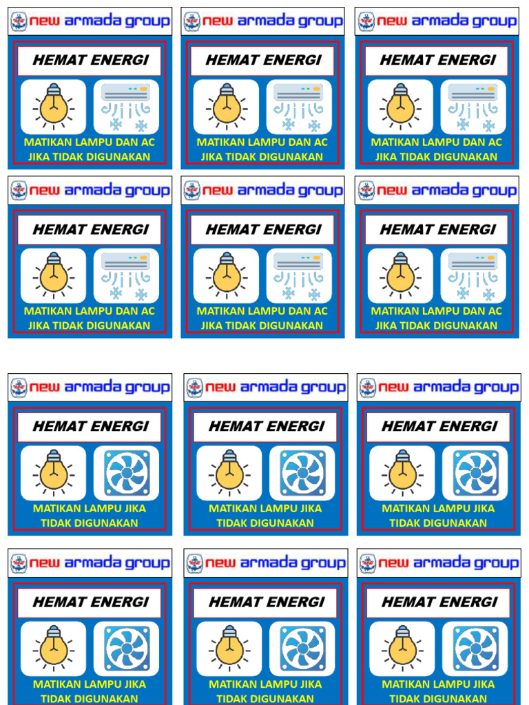 Sign Hemat Listrik | PDF