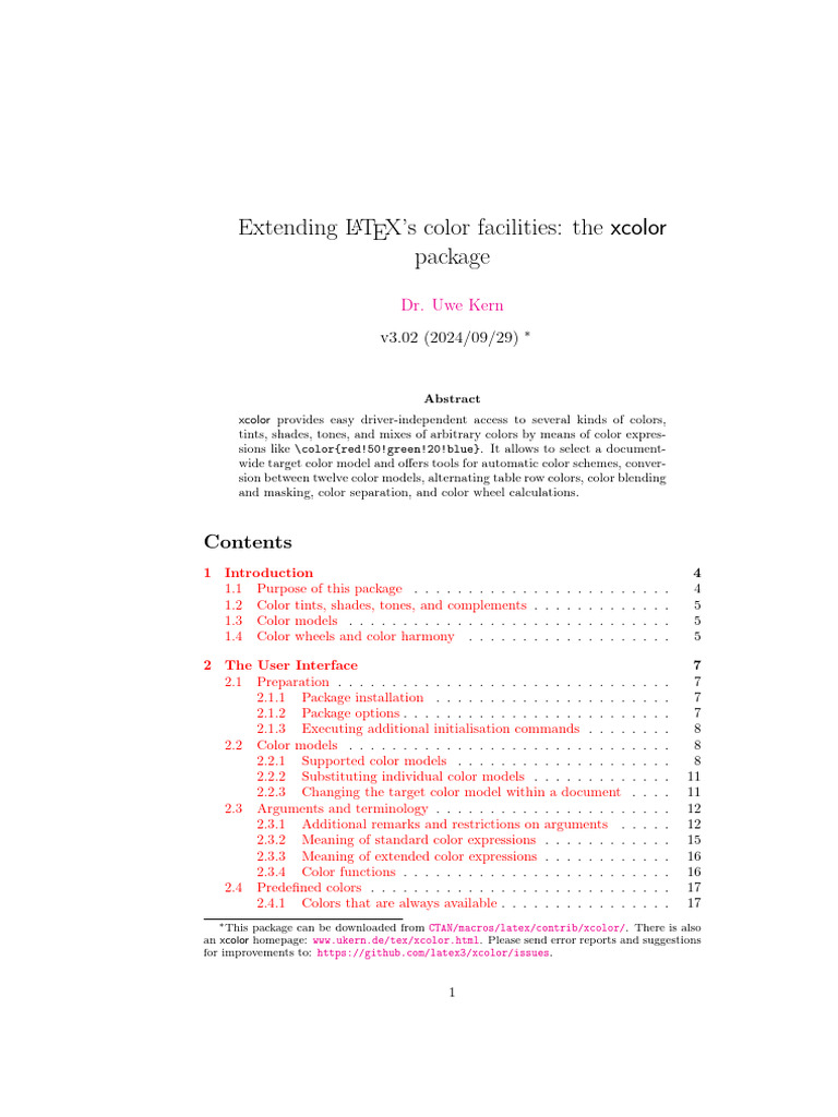 Xcolor | PDF | Color | Rgb Color Model