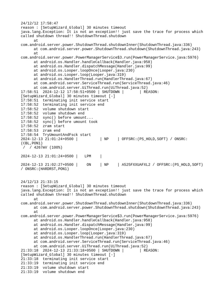 Power Off Reset Reason Backup | PDF