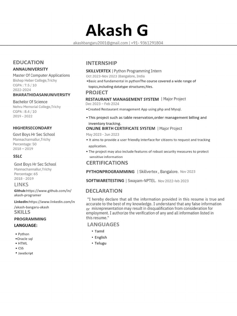 AKASH_RESUME.03 | PDF