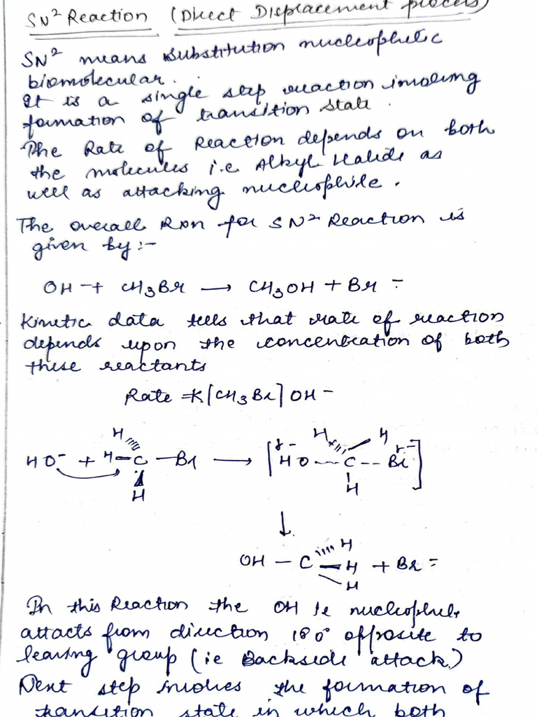 Substitution Reaction | PDF