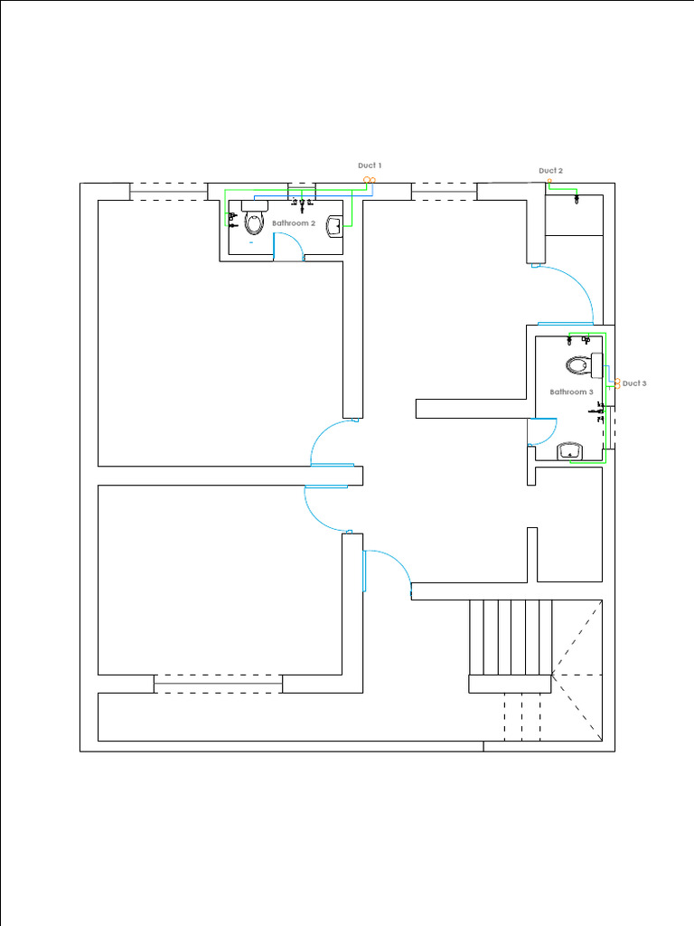 Bathroom Duct Layout Overview | PDF