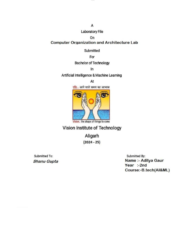 coa lab practical file | PDF | Logic Gate | Computer Engineering
