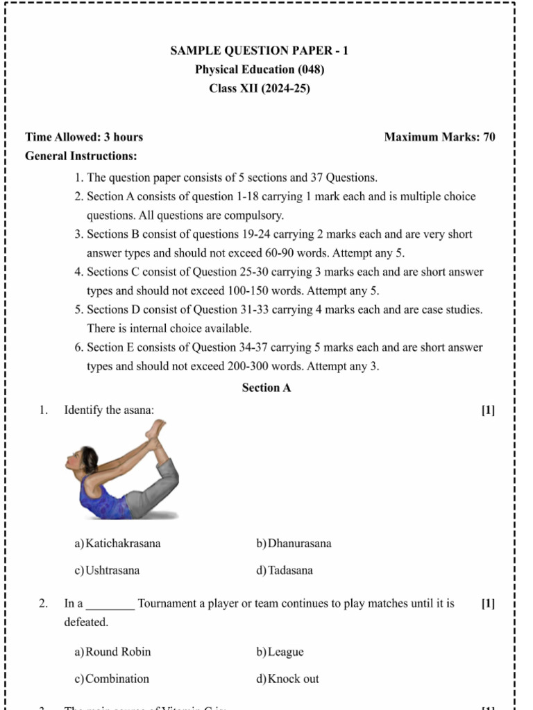 Phe Sample Paper 1 | PDF