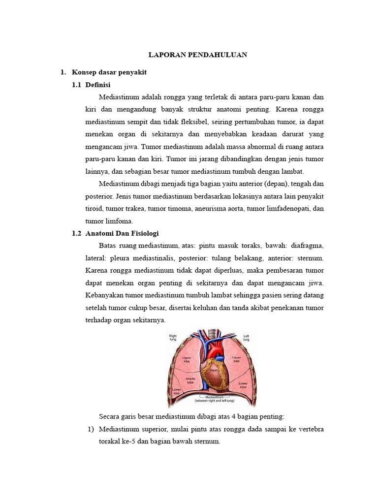 LP Tumor Mediastinum - Revisi | PDF