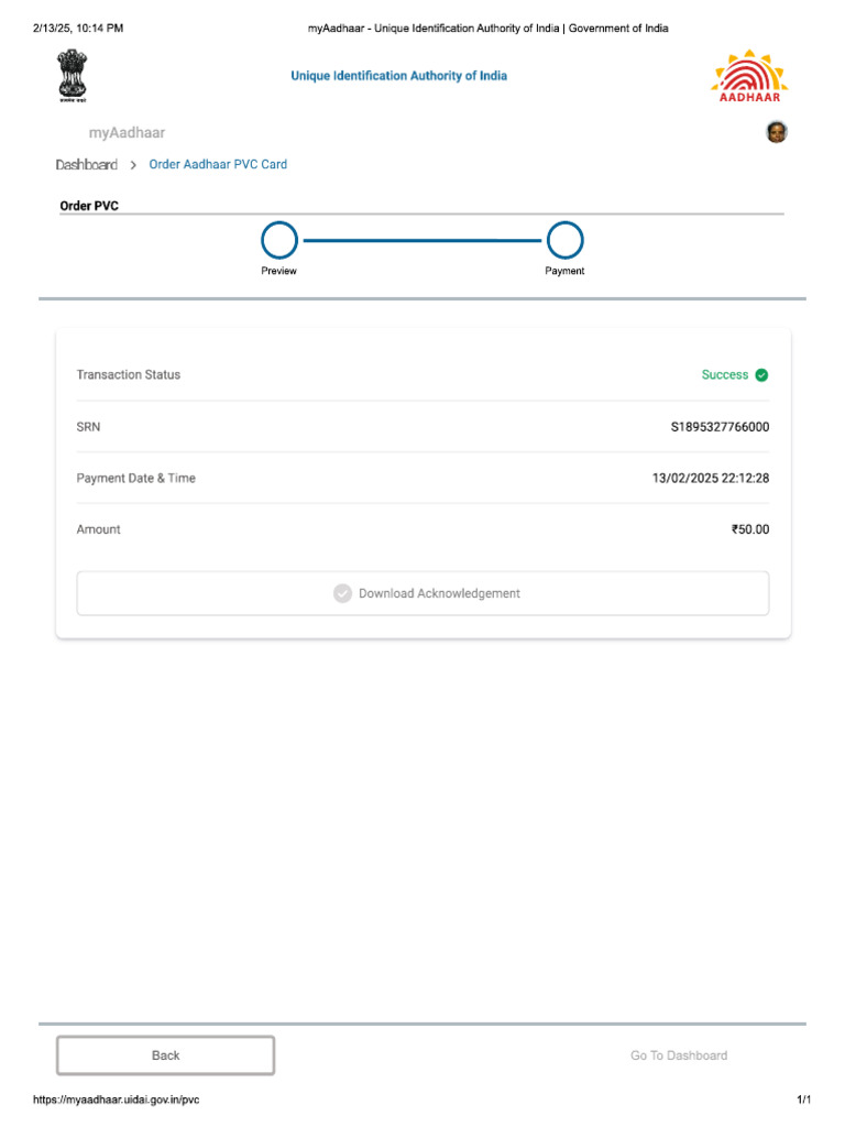 Myaadhaar - Unique Identification Authority of India - Government of ...