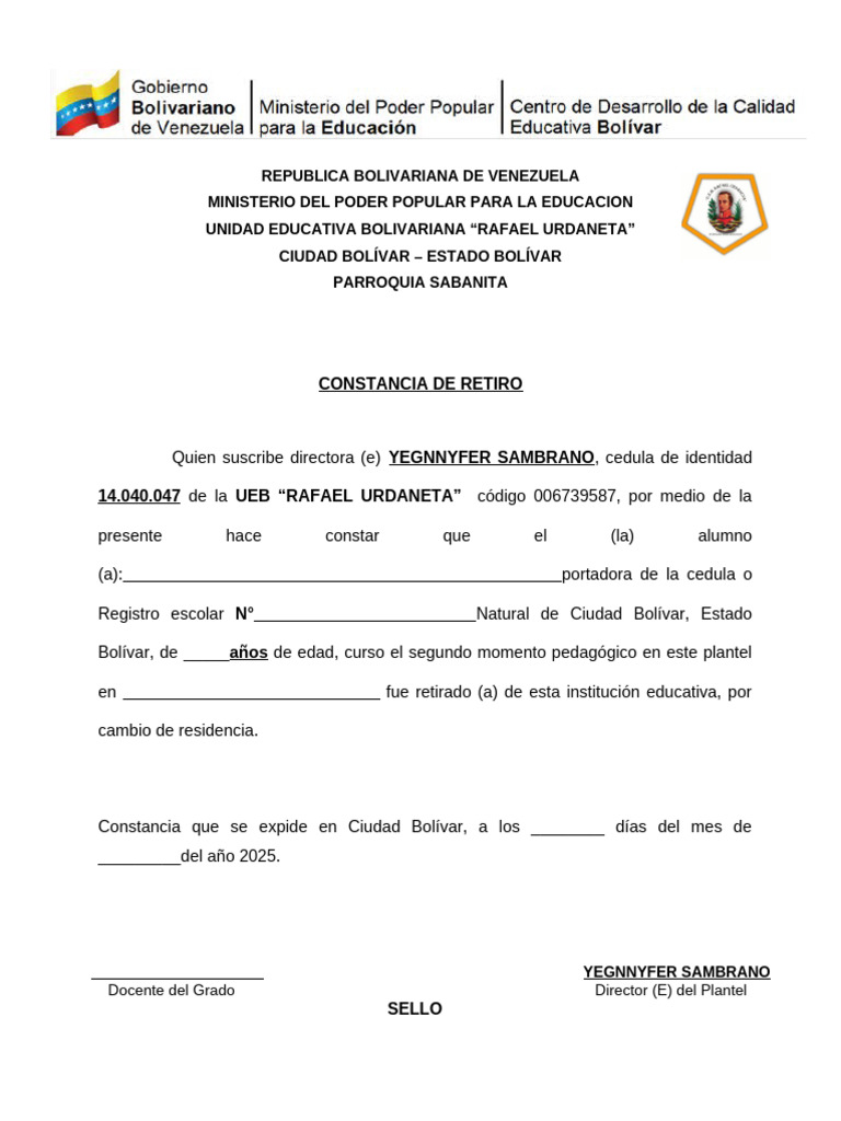 Constancia de Retiro | PDF