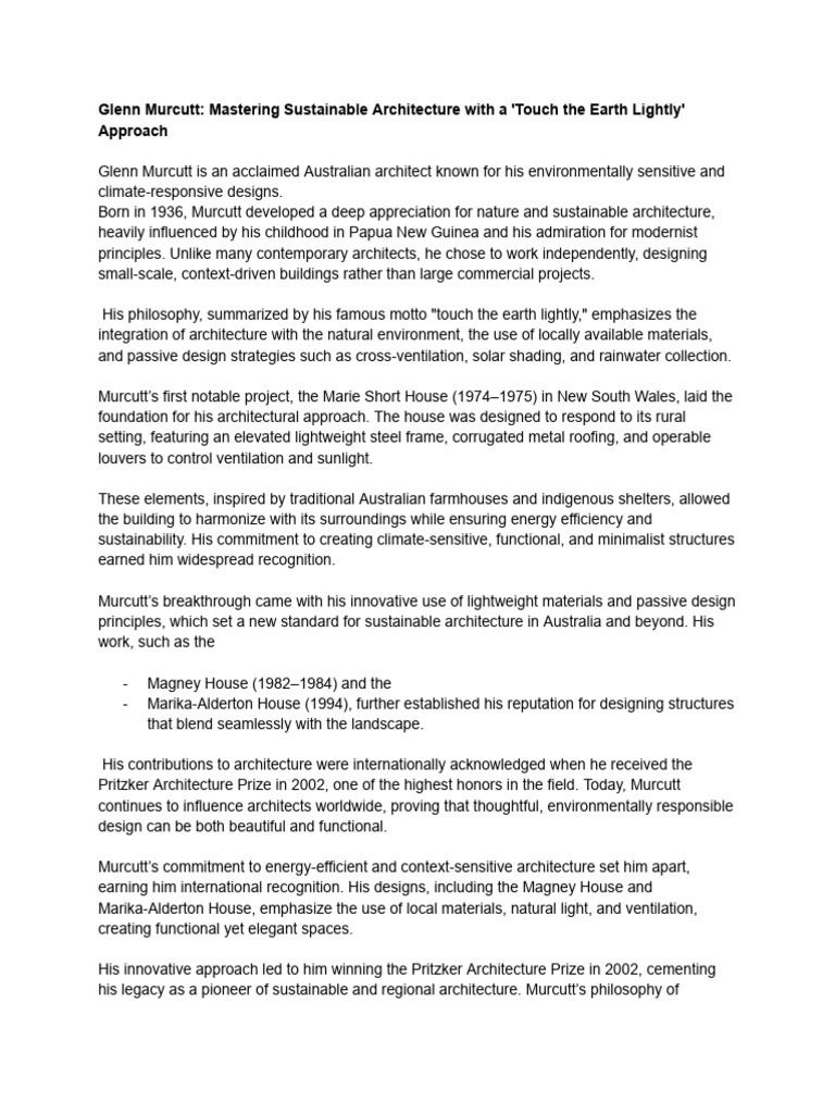 Arch Theory Individual Writeup 2 | PDF | Sustainable Architecture ...