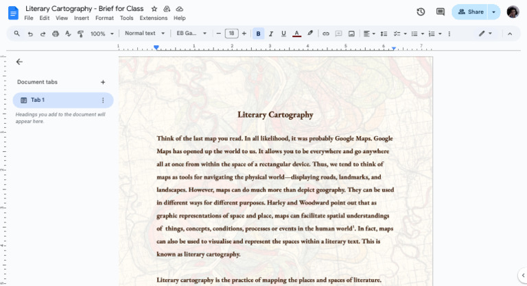 a brief note on Literary Cartography | PDF