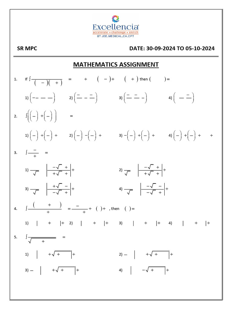 Indefinite integration | PDF | Mathematical Analysis | Trigonometric Functions