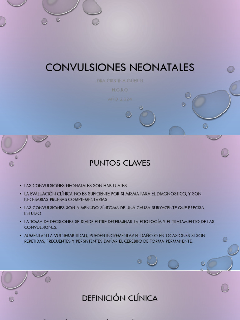 Convulsion Neonatal (1) | PDF | Epilepsia | Especialidades Medicas