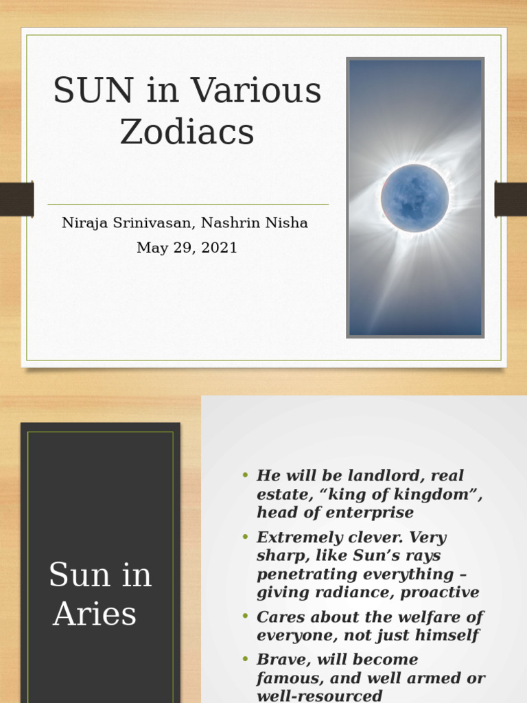 Sun Sign Characteristics Overview | PDF