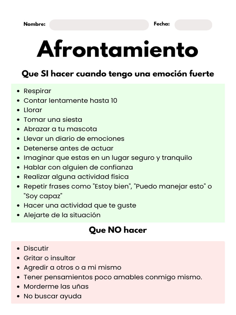 Afrontamiento PDF | PDF