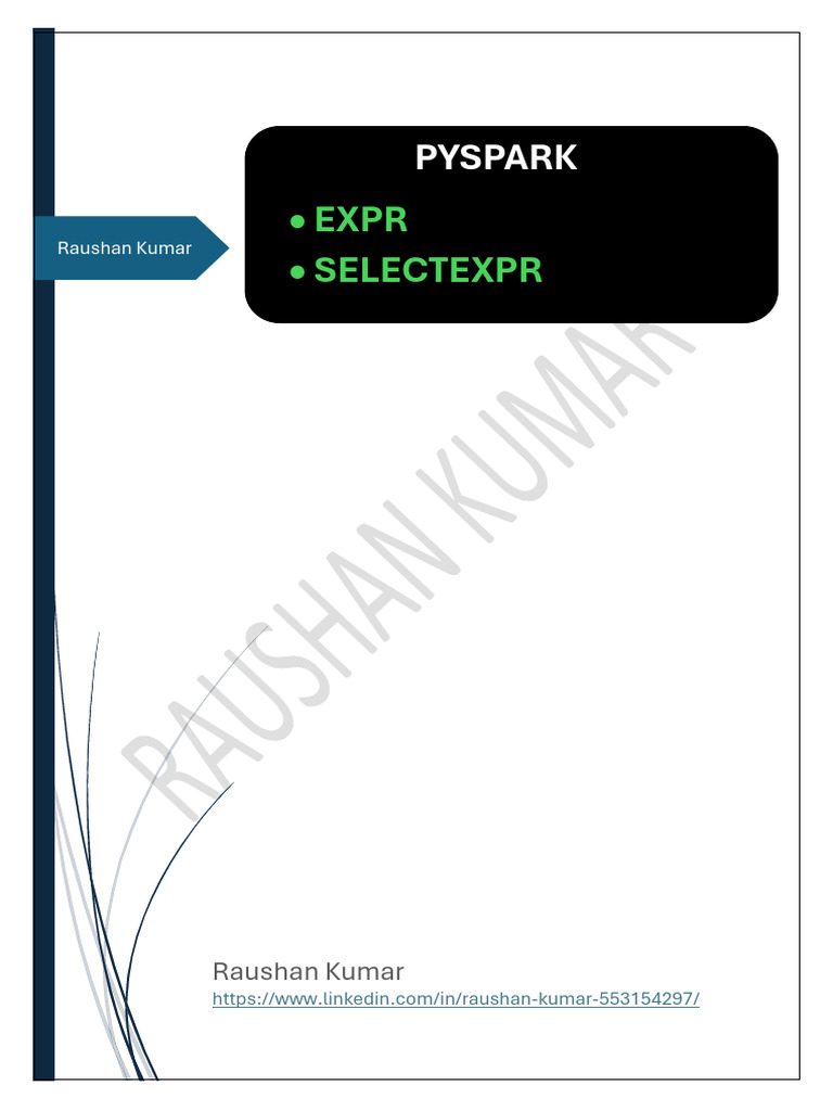 Expr_SelectExpr_In_Pyspark | PDF | Apache Spark | Sql