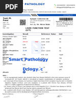 LIVER PROFILE LFT Test Report Format Example Sample Template Drlogy Lab ...