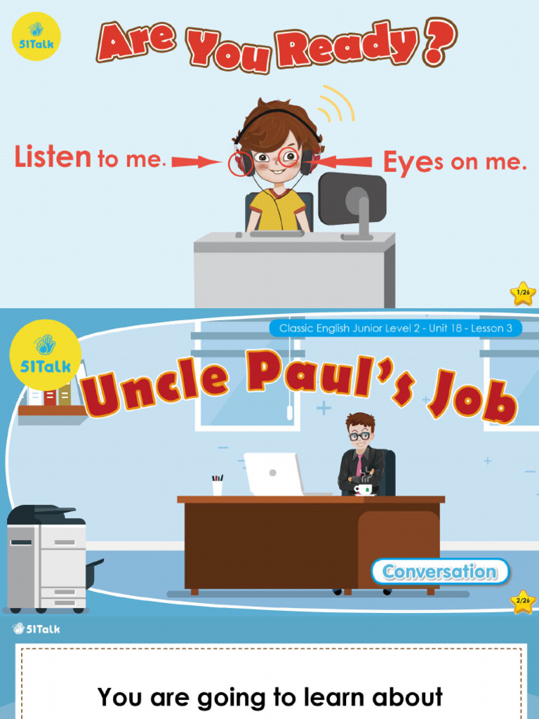 Level 2 - Unit 18 - Lesson 3 - Uncle Paul - S Job | PDF