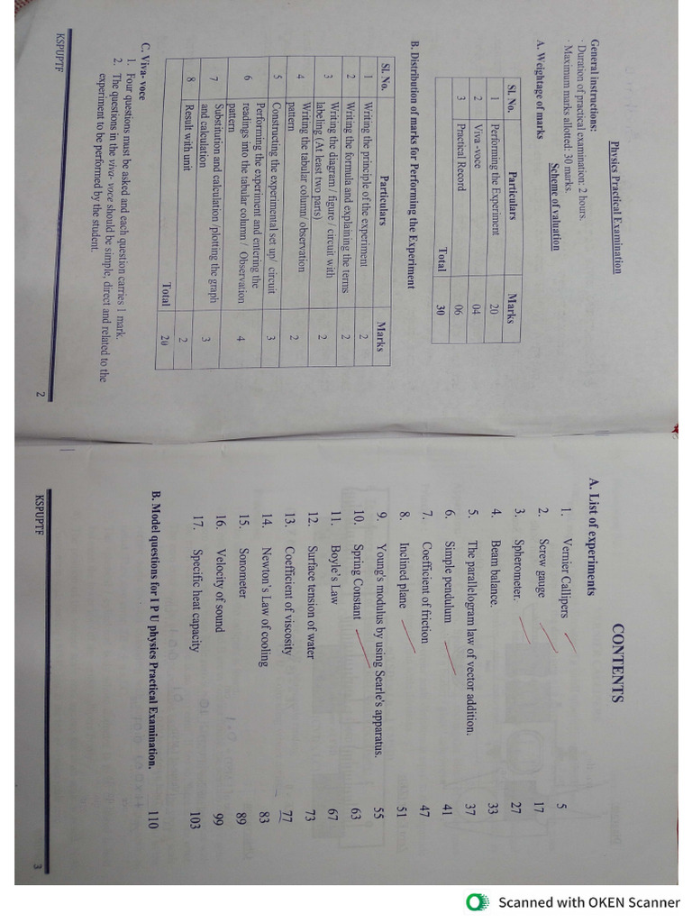 Phy Lab Manuval 1st PUC-1 | PDF