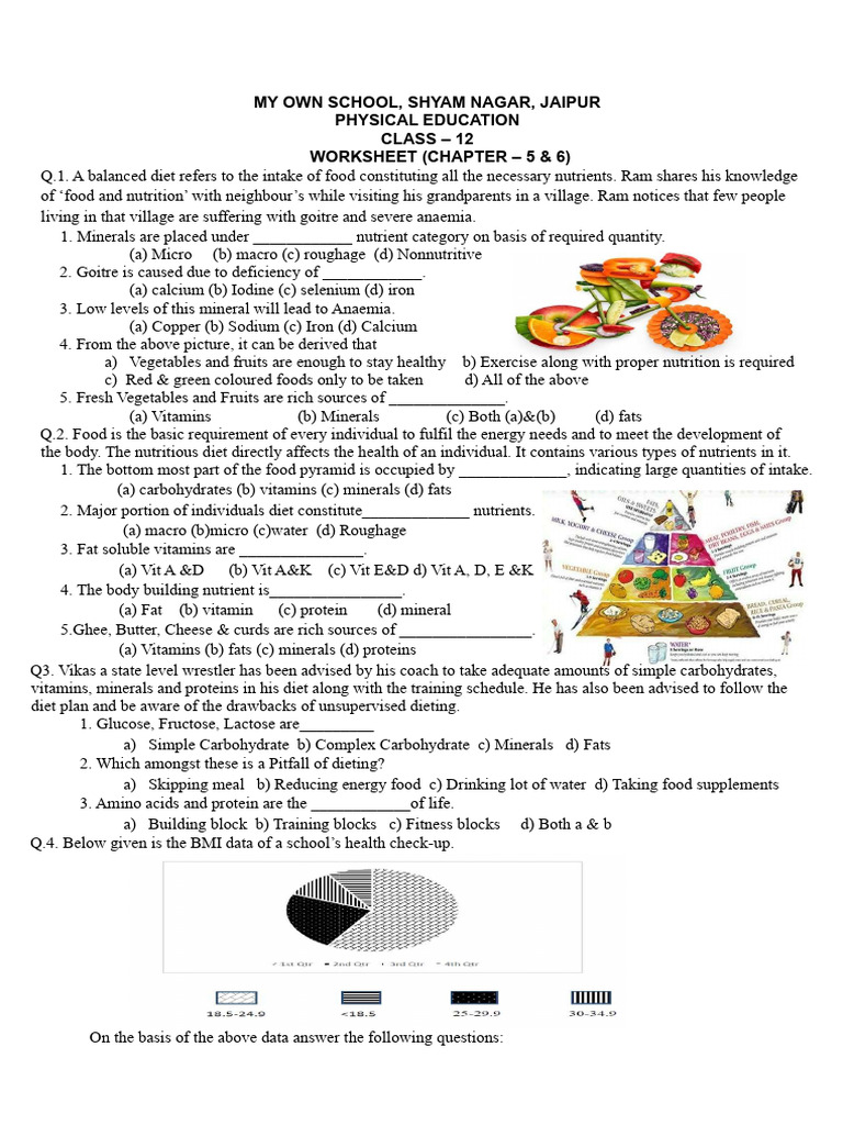 worksheet - 2 | PDF | Nutrients | Dieting