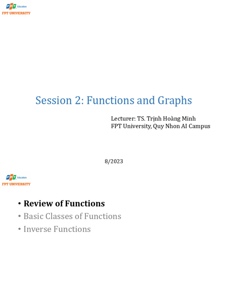 Functions and Graphs | PDF | Function (Mathematics) | Mathematical Objects