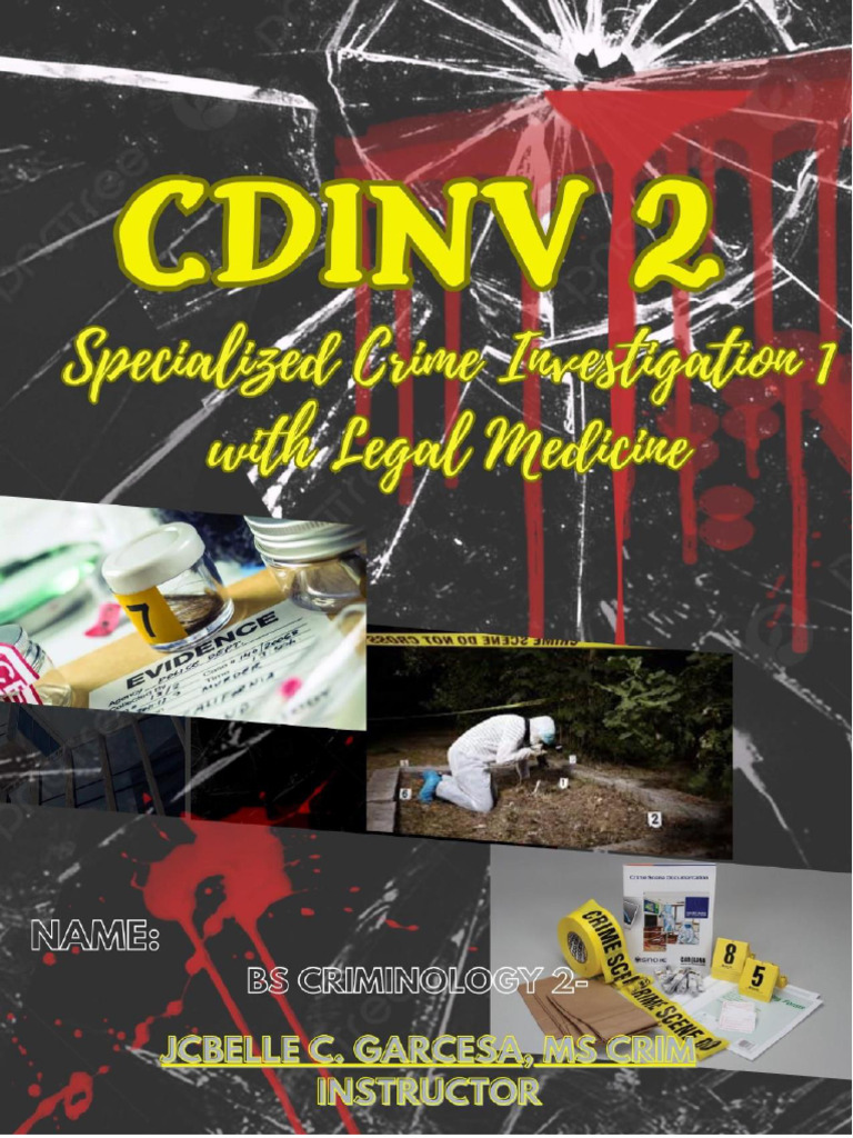 Basics of Specialized Crime Investigation | PDF | Crime Scene ...