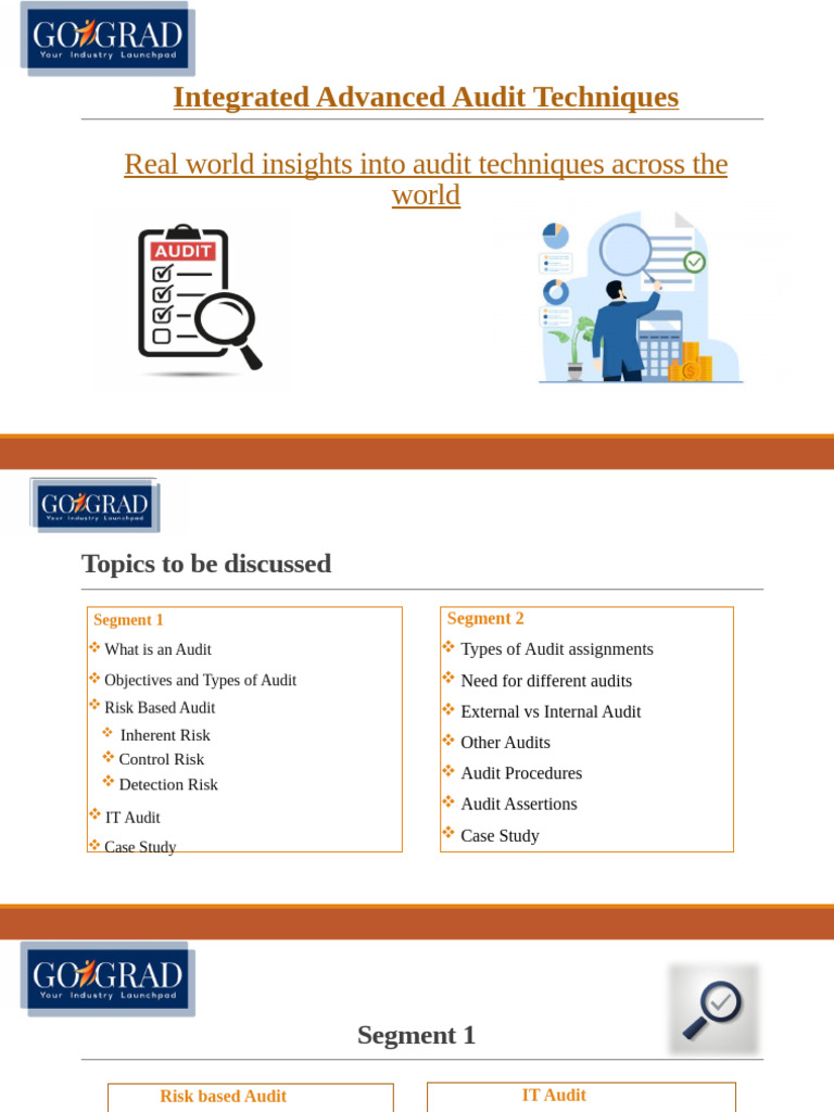 Integrated Advanced Audit Techniques PPT | PDF | Audit | Internal Control