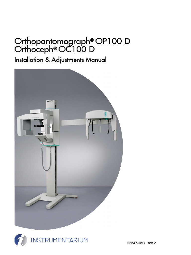 orthopantomograph_op100_d | PDF | Hertz | Radiation Protection