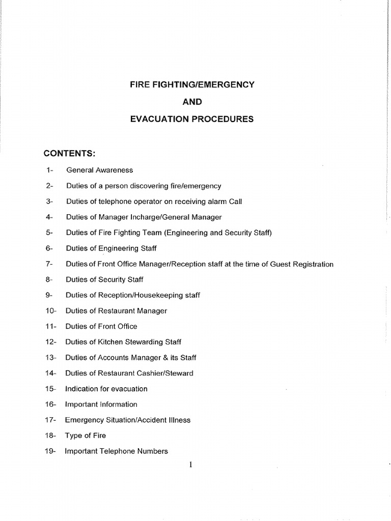 Fire Fighting Book | PDF