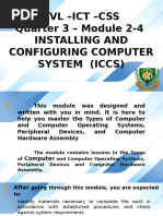 TLE-ICT-CSS 10-Q1 - ICCS Week 1 | PDF | Operating System | Graphical User Interfaces