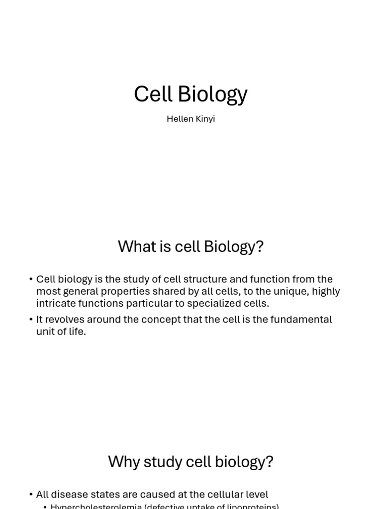Understanding Cell Biology Basics | PDF | Cell (Biology) | Microtubule