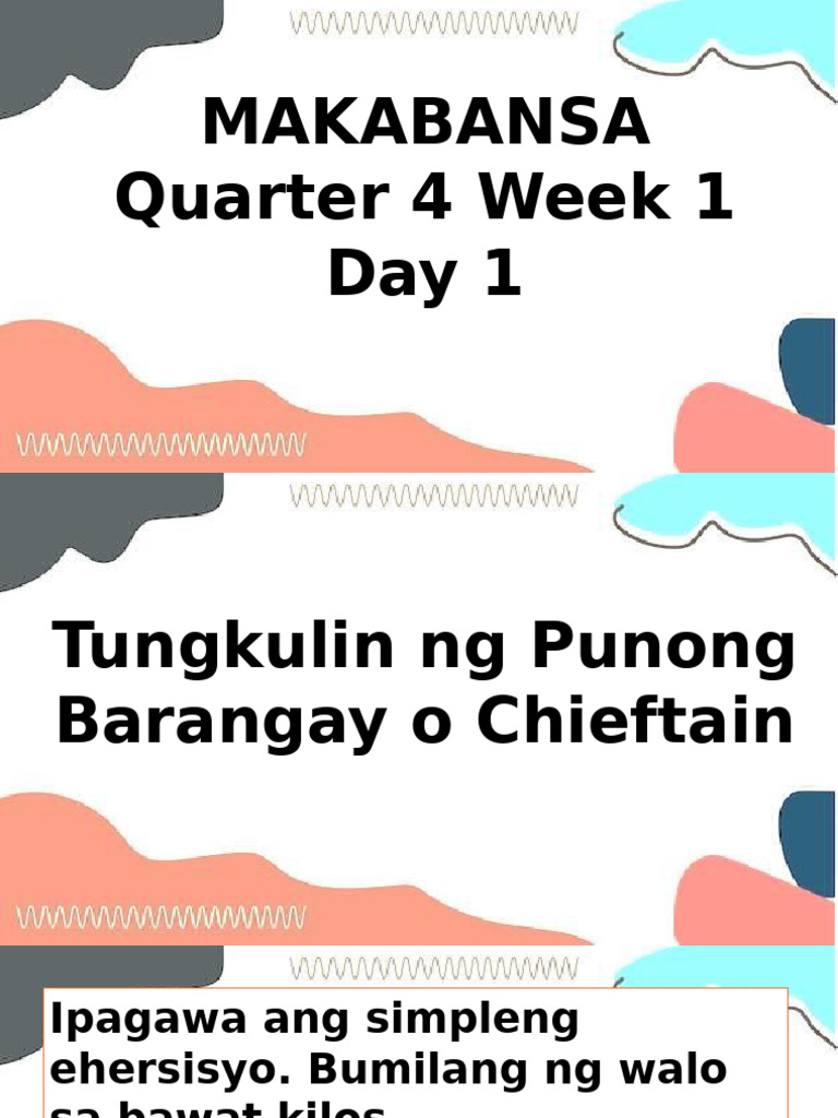 Makabansa-Ppt q4 Week 1 Day 1-4 | PDF