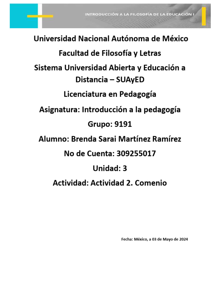MartínezBrenda_u3_act2 | PDF | Pedagogía | Escuelas