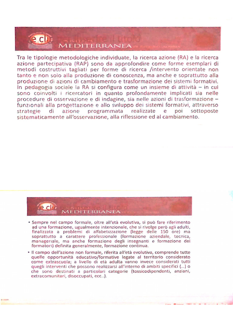 Pedagogia sociale 15-10 | PDF