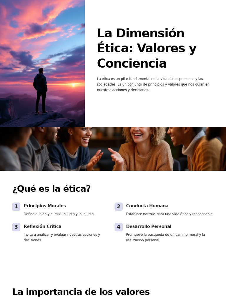 La Dimension Etica Valores y Conciencia | PDF | Moralidad | Sustentabilidad