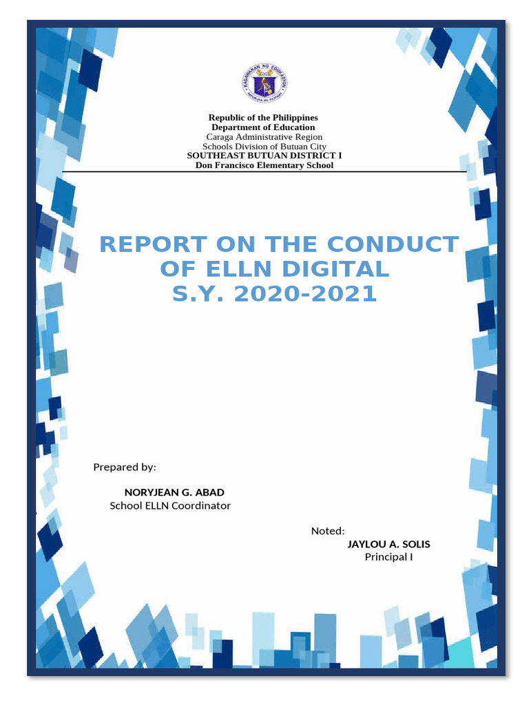 ELLN REPORT sample | PDF