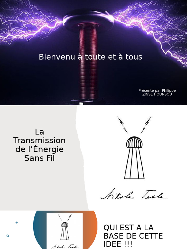 Transmission d'Énergie Sans Fil : Héritage de Tesla | PDF | Nikola ...