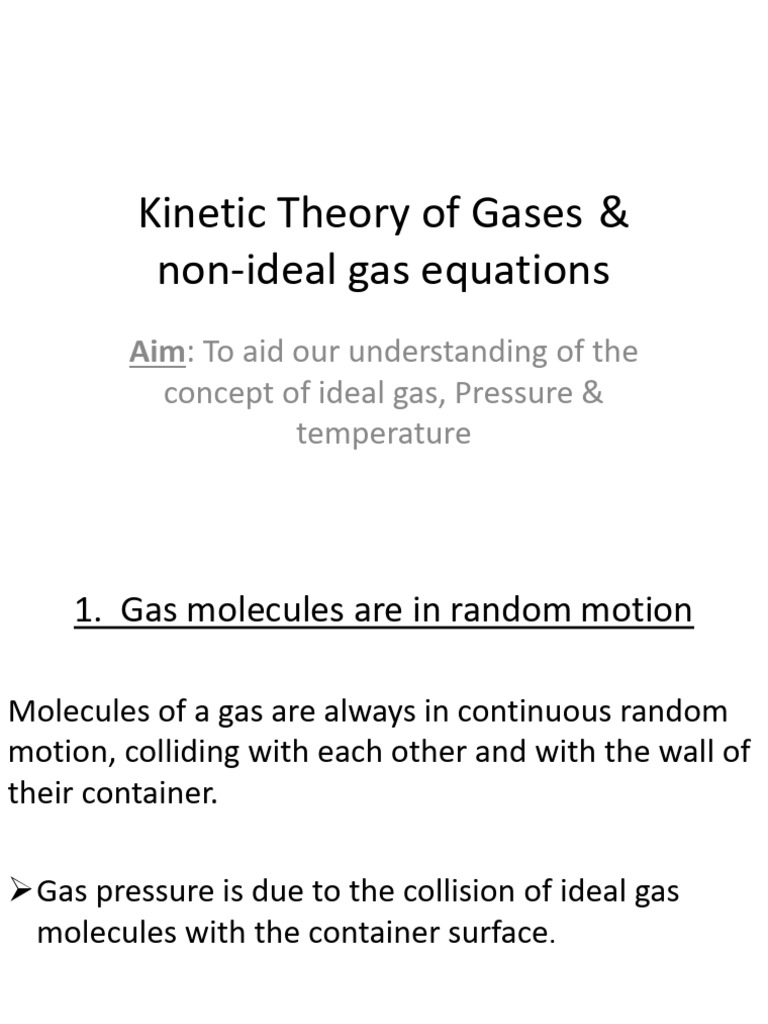 4. Non-ideal gases | PDF