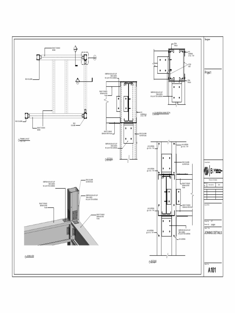 P61 JOINING & HOOD DETAILS | PDF | Screw | Nut (Hardware)