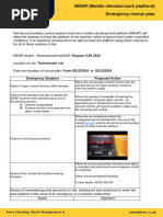 Ipaf Guidance On Rescue Plan | PDF | Safety