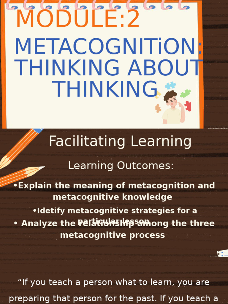 Facilitate Learning: EDFACI | PDF | Metacognition | Learning