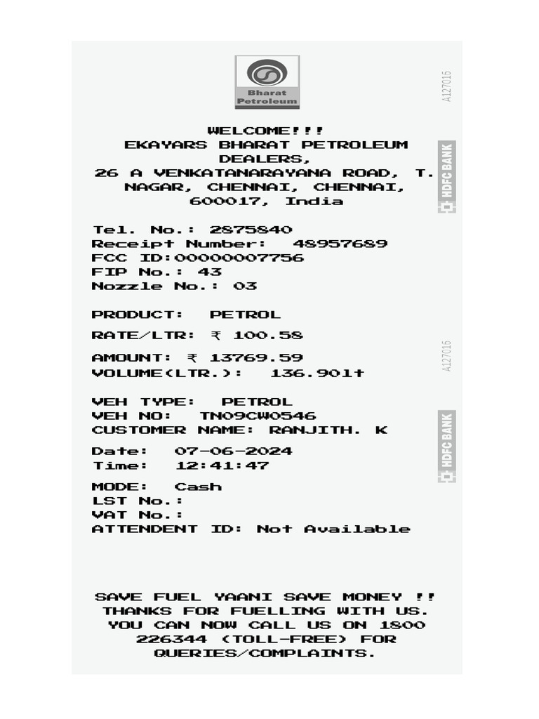 2 Fuel Bill Template4 - 1737951234508 | PDF